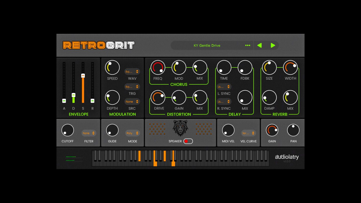 RetroGrit: Retro Virtual Instrument Plugin