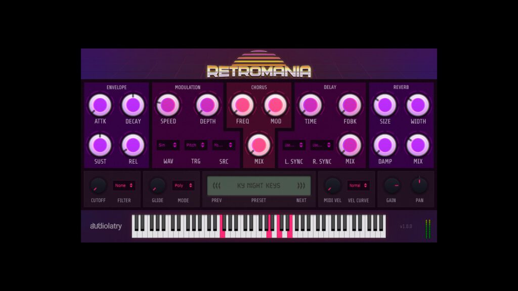 Retromania: 80s Synth Plugin