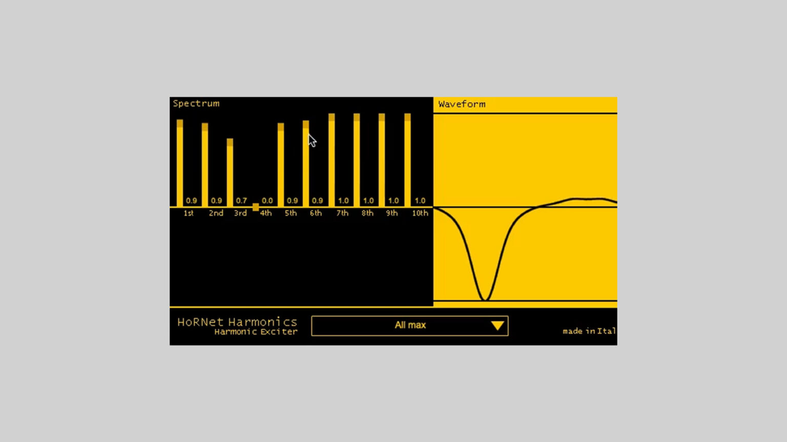 Free Waveshaper Plugin Update: HoRNet Harmonics