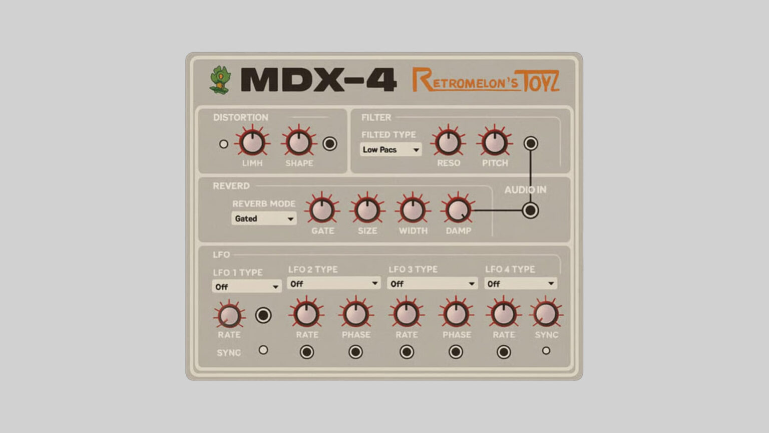 Retromelon’s TOYZ Releases MDX-4 Free Multi FX Plugin